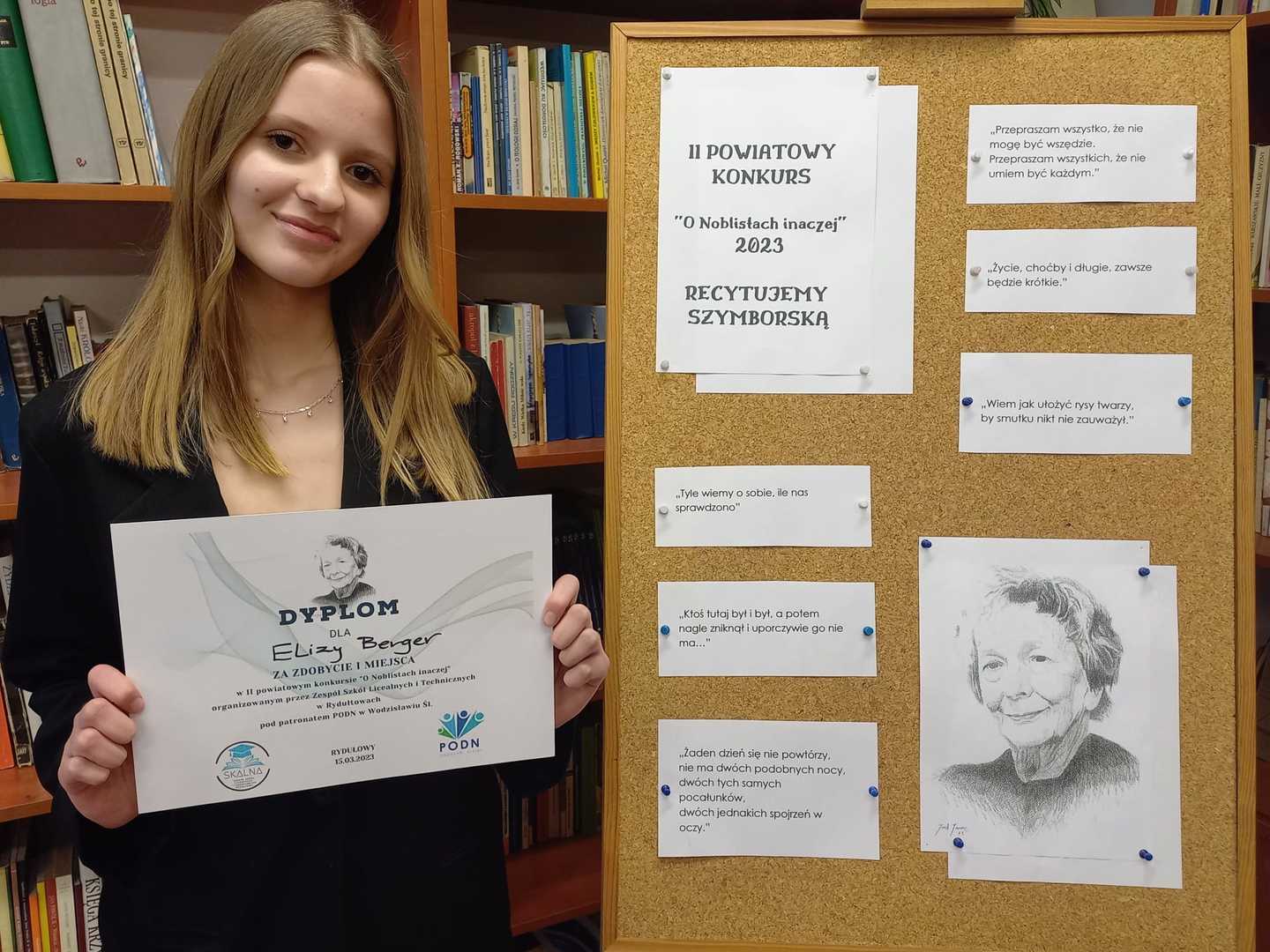 Eliza Berger nr 1 wśród recytatorów - ZSP w Połomi